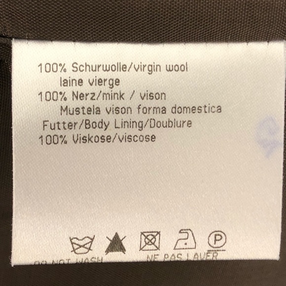 Basler | Jackets & Coats | Wool Jacket Blazer Fur Trim Size 44 Brown ...